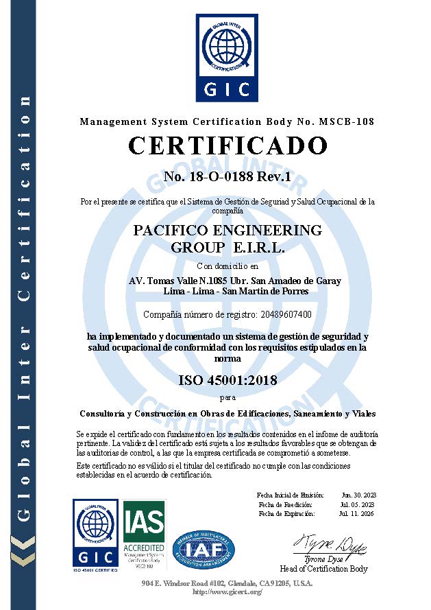 Sobre Nosotros - PACIFICO GROUP